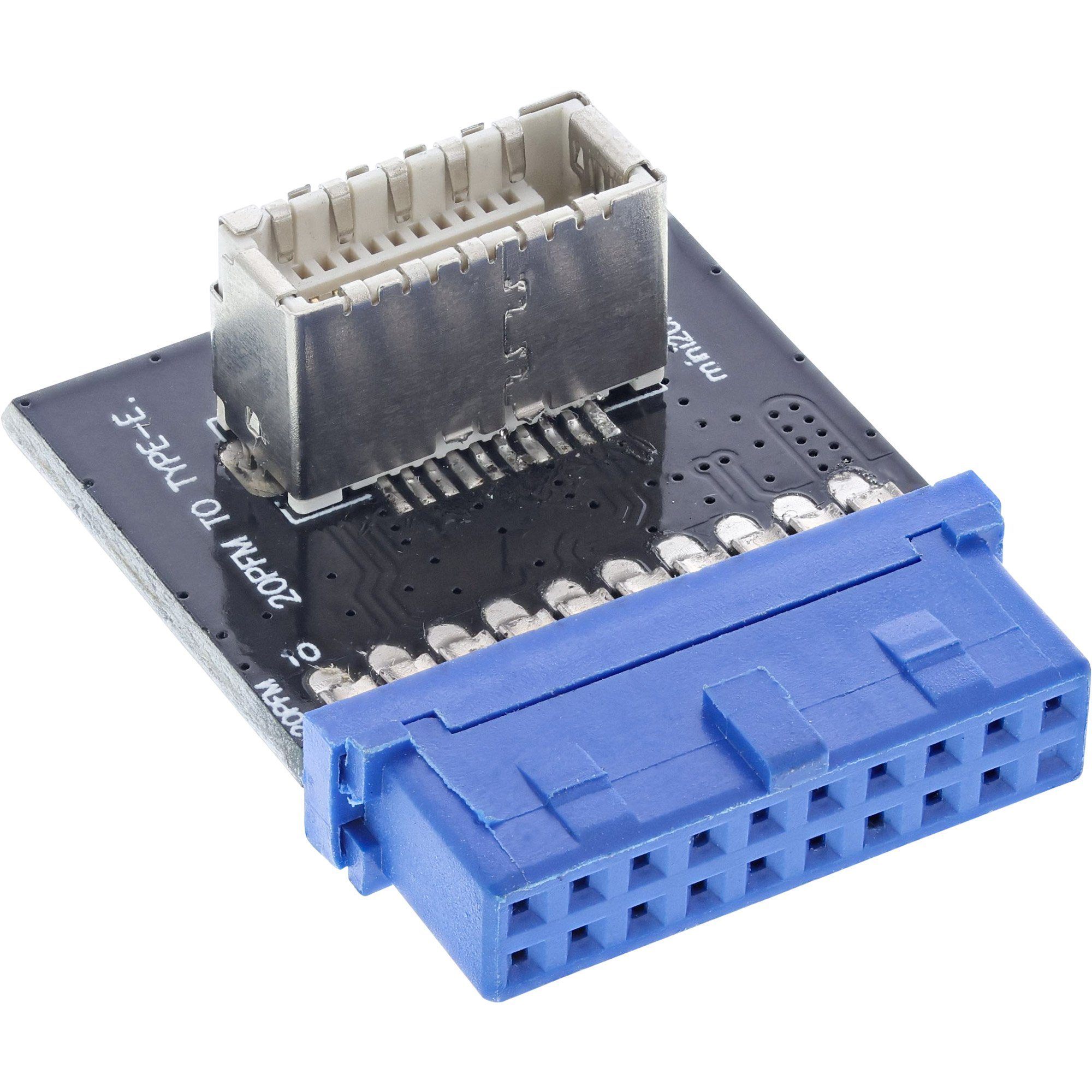 Inline InLine® USB 3.0 zu USB 3.1 Frontpanel Key-B Adapter intern USB ...