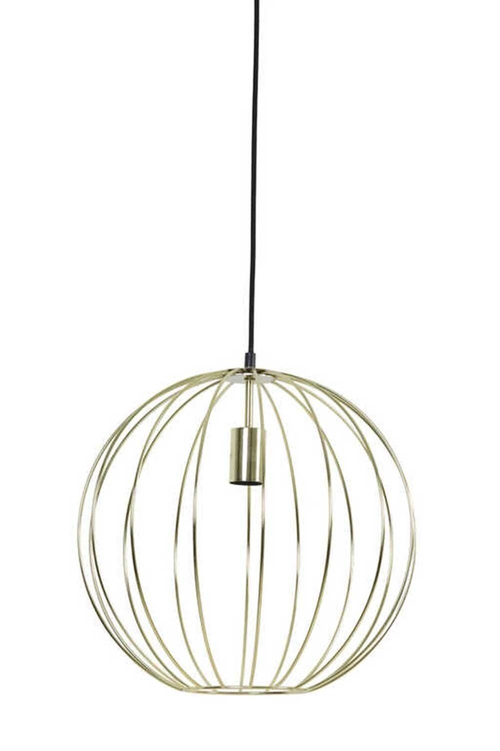 Light And Living Pendelleuchte Suden 1 Flammig Goldgelb Glänzend