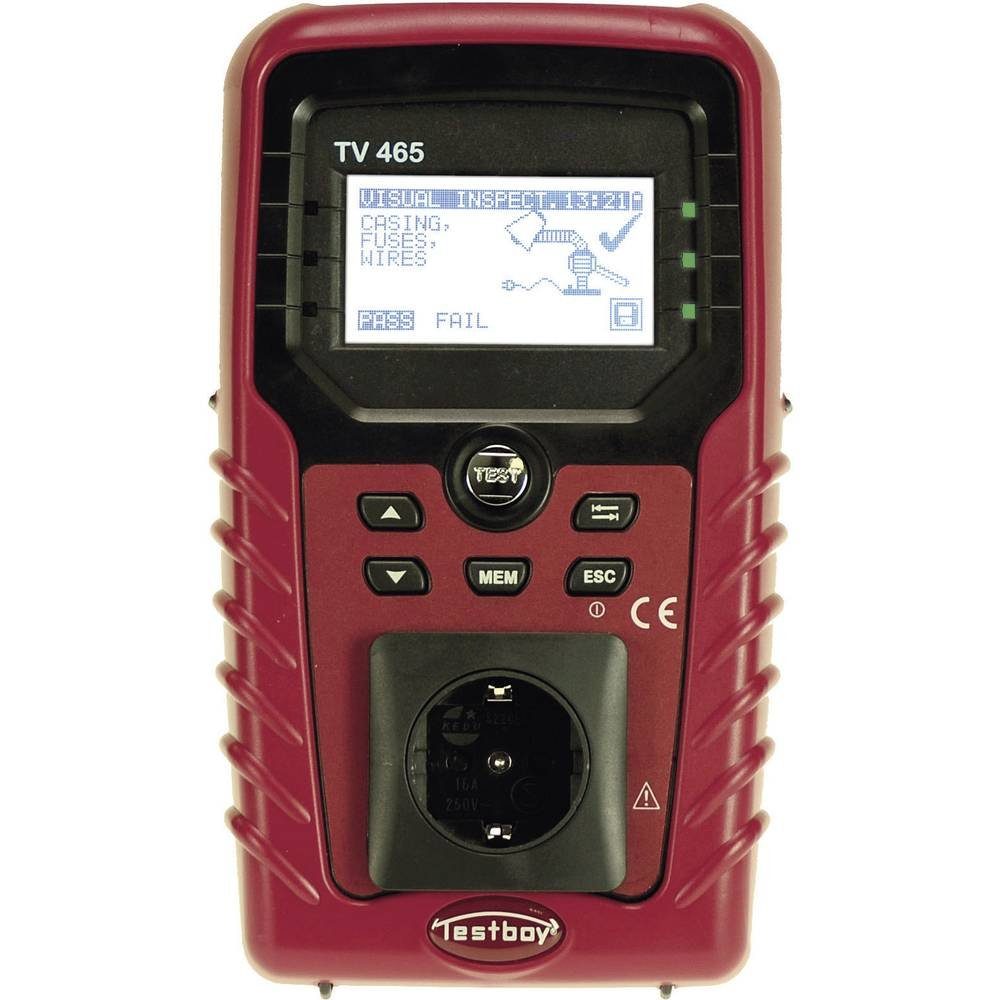 Testboy Multimeter Gerätetester TV 465, Großes LC-Display mit ...