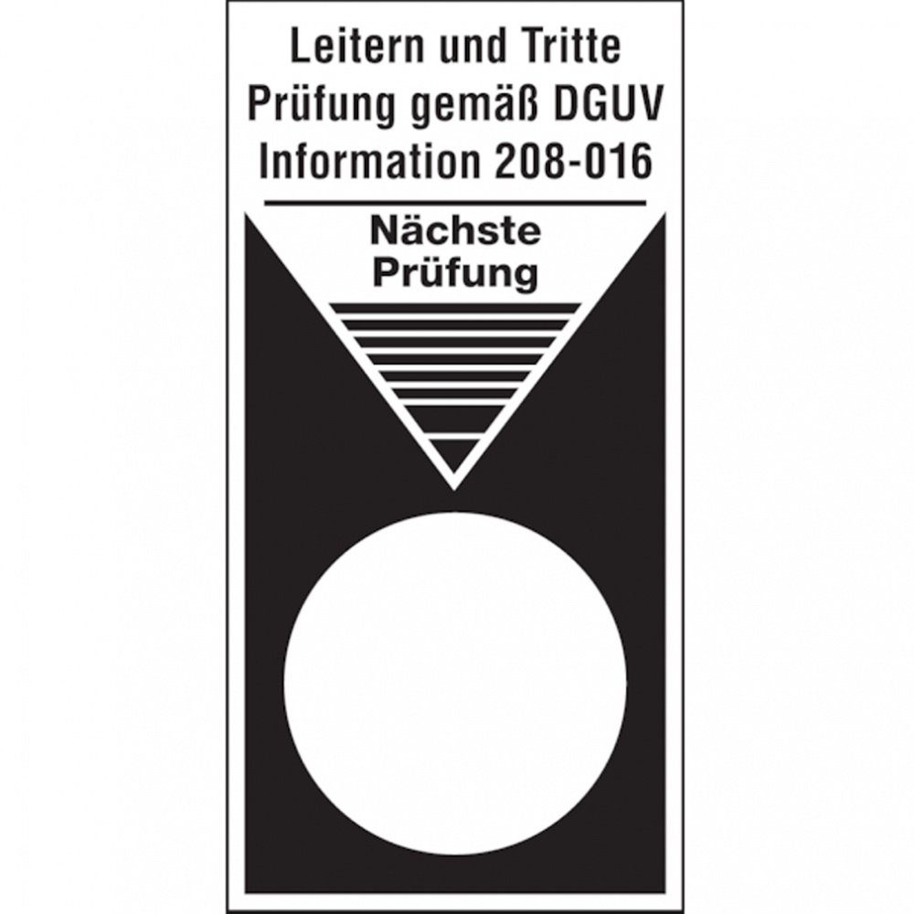 König Werbeanlagen Hinweisschild Plakette, Leitern u. Tritte, DGUV Info 208-016, Folie, Bund ...