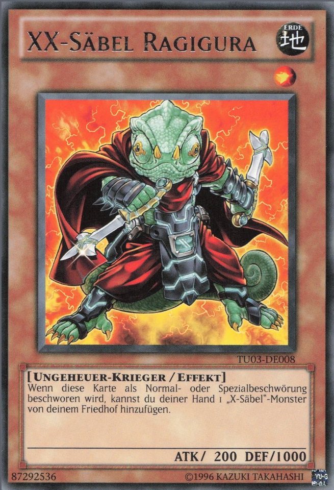 Recollectibles Sammelkarte Yugioh Karte Xx Säbel Ragigura Deutsch Yu