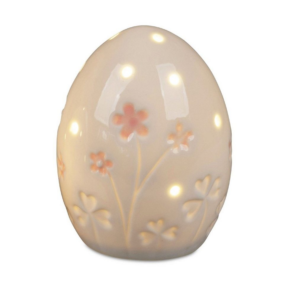 Formano Dekoobjekt Ostern Weiß H10cm D8cm Porzellan