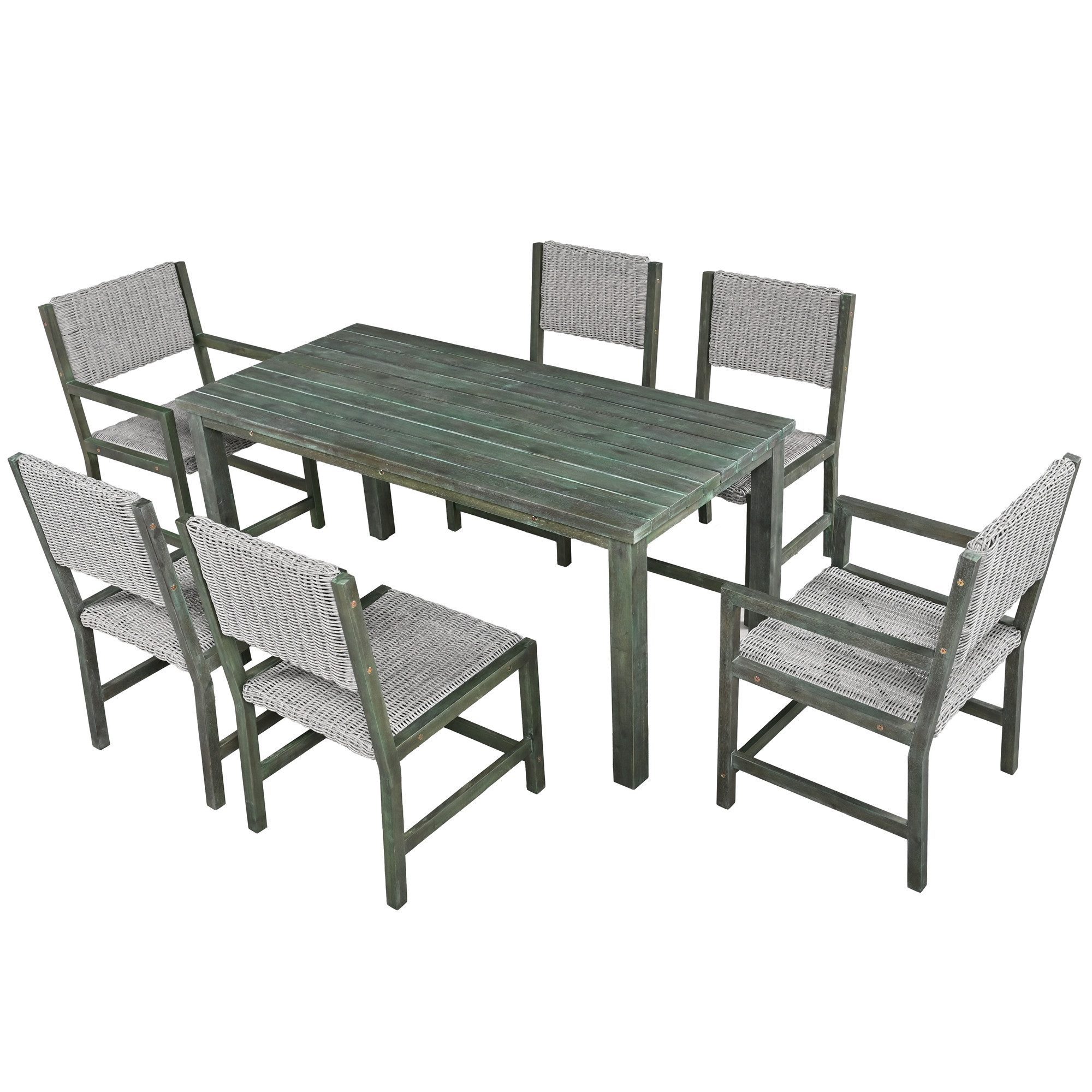 Redom Garten Essgruppe 6 Sitzer Esstisch Set Gartenmöbel Aus Hdpe