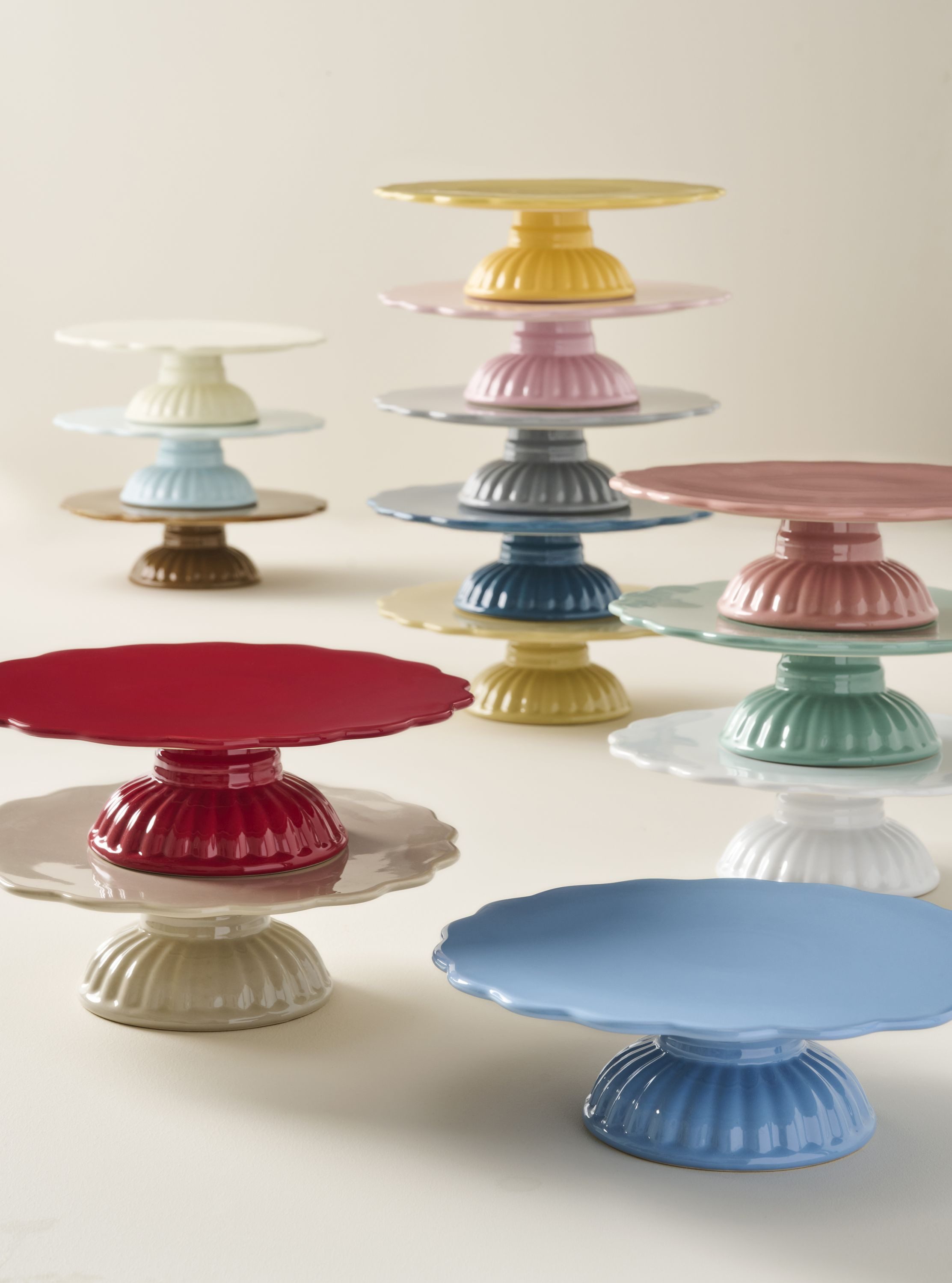 Ib Laursen Tortenplatte Ib Laursen - Tortenplatte Fuß Mynte Keramik ...