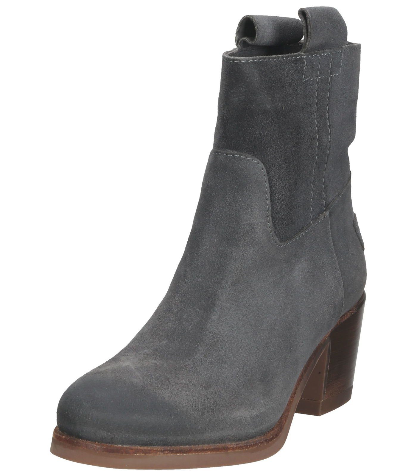 Shabbies Amsterdam Stiefelette Veloursleder Stiefelette, Verschluss ...