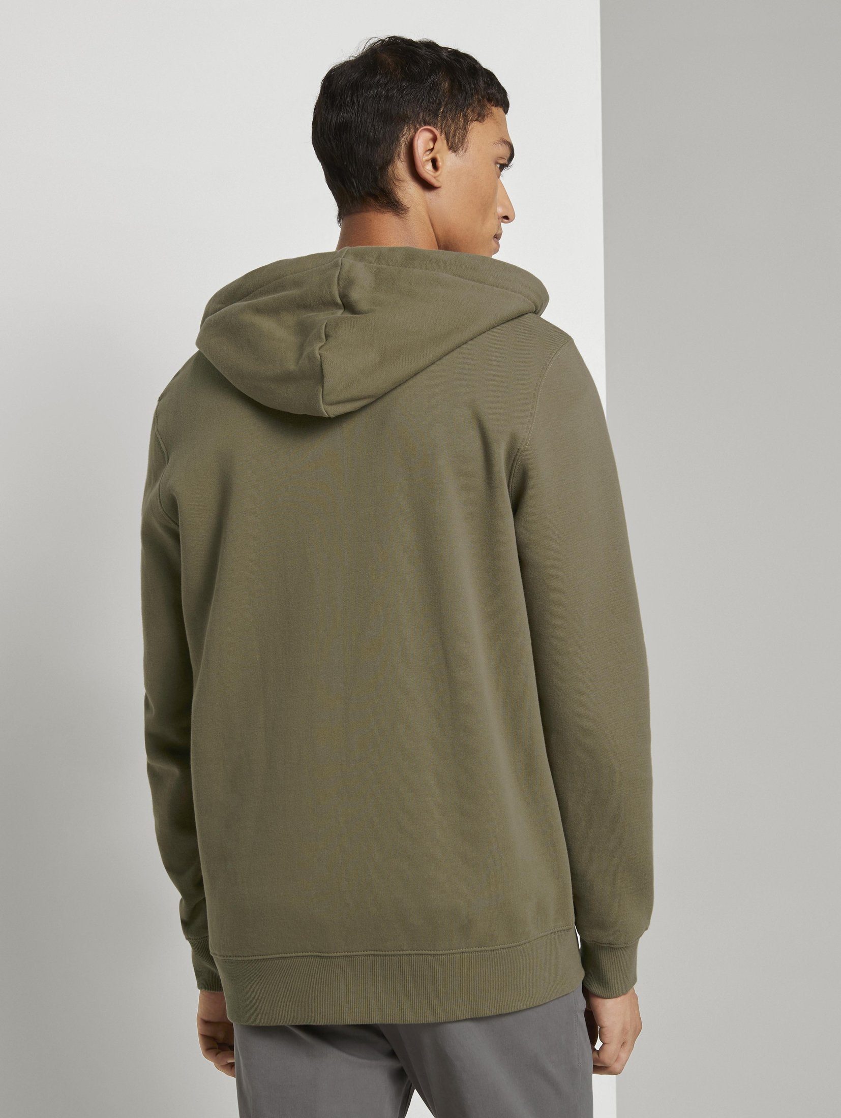 Tom Tailor Denim Hoodie Kapuzen Sweatjacke Mit Kleinem Print Online