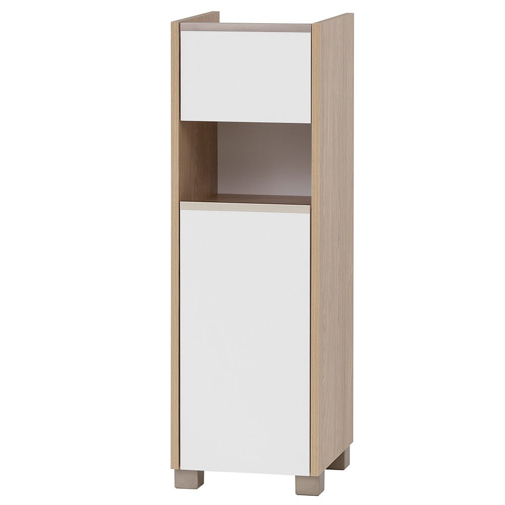 Lomadox Badkommode Jihlava 80 Unterschrank Badschrank Eiche Mit Weiß