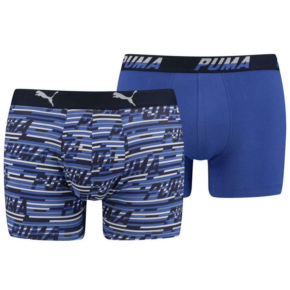 Puma Bodywear Boxershorts Logo Aop Boxer 2 St Mehrpack Ohne