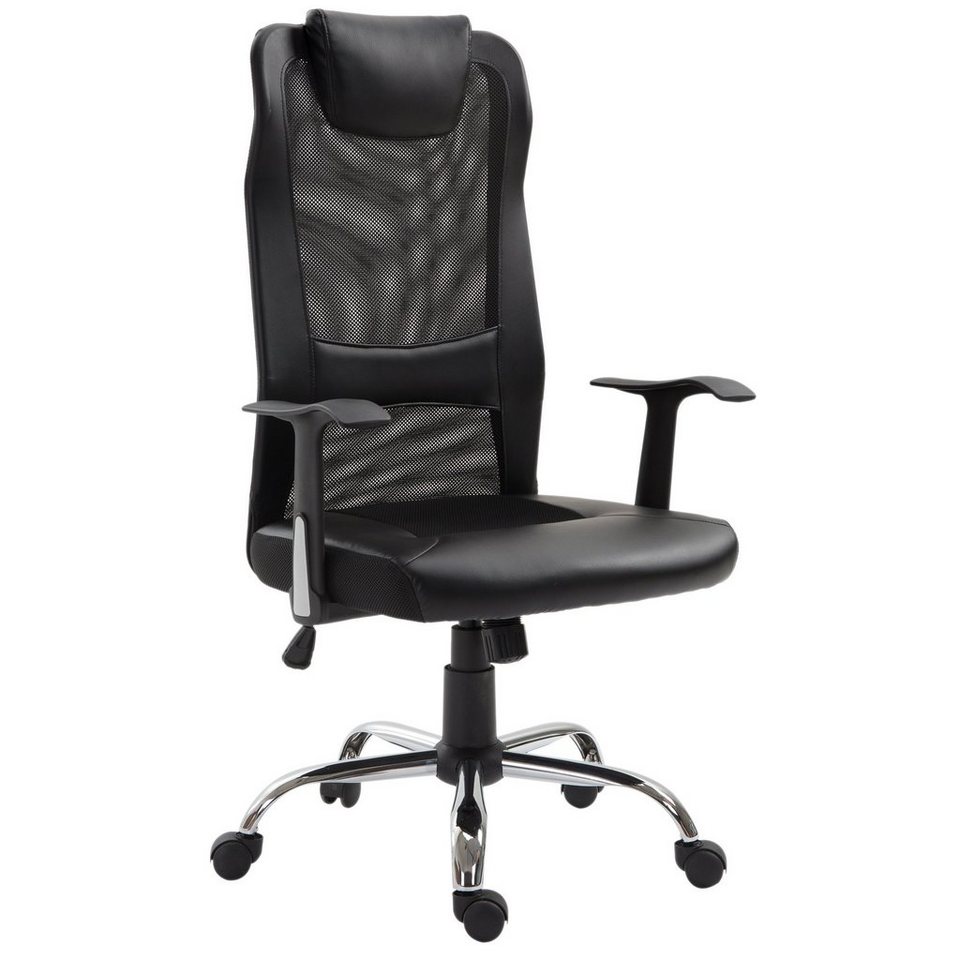 Vinsetto Schreibtischstuhl Bürostuhl Ergonomisch Arbeitsstuhl