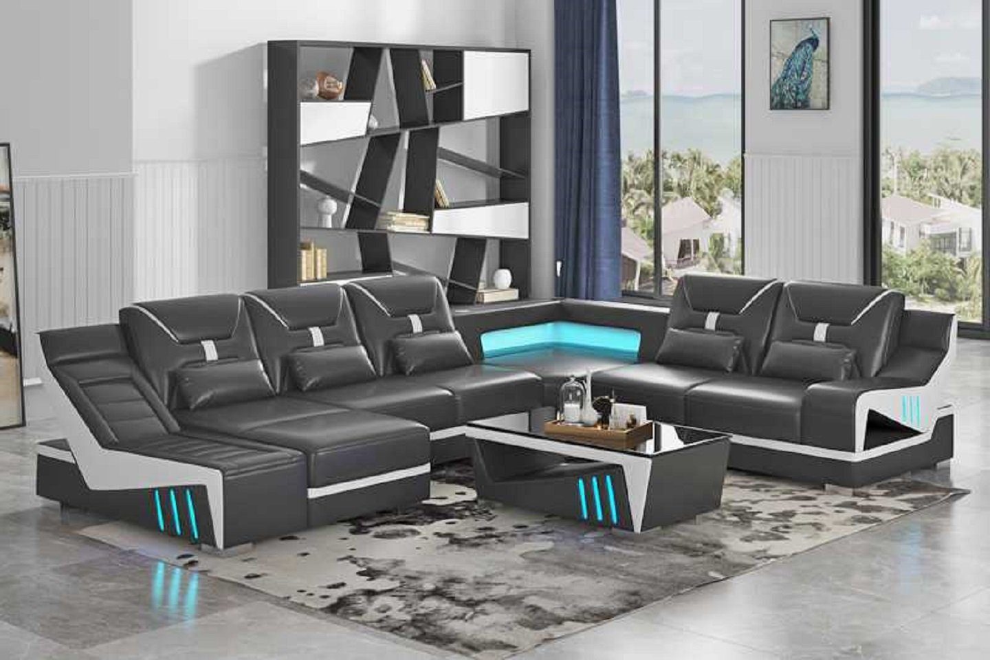 Jvmoebel Ecksofa Wohnlandschaft Sofa U Form Ecksofa Designersofa Modern