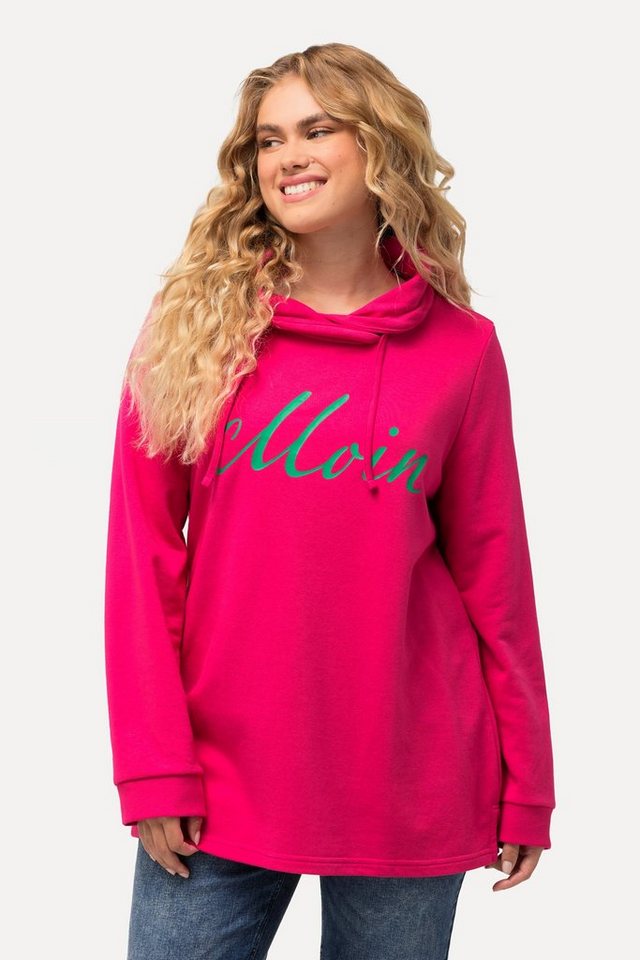 Ulla Popken Sweatshirt Sweatshirt Moin Stehkragen Langarm