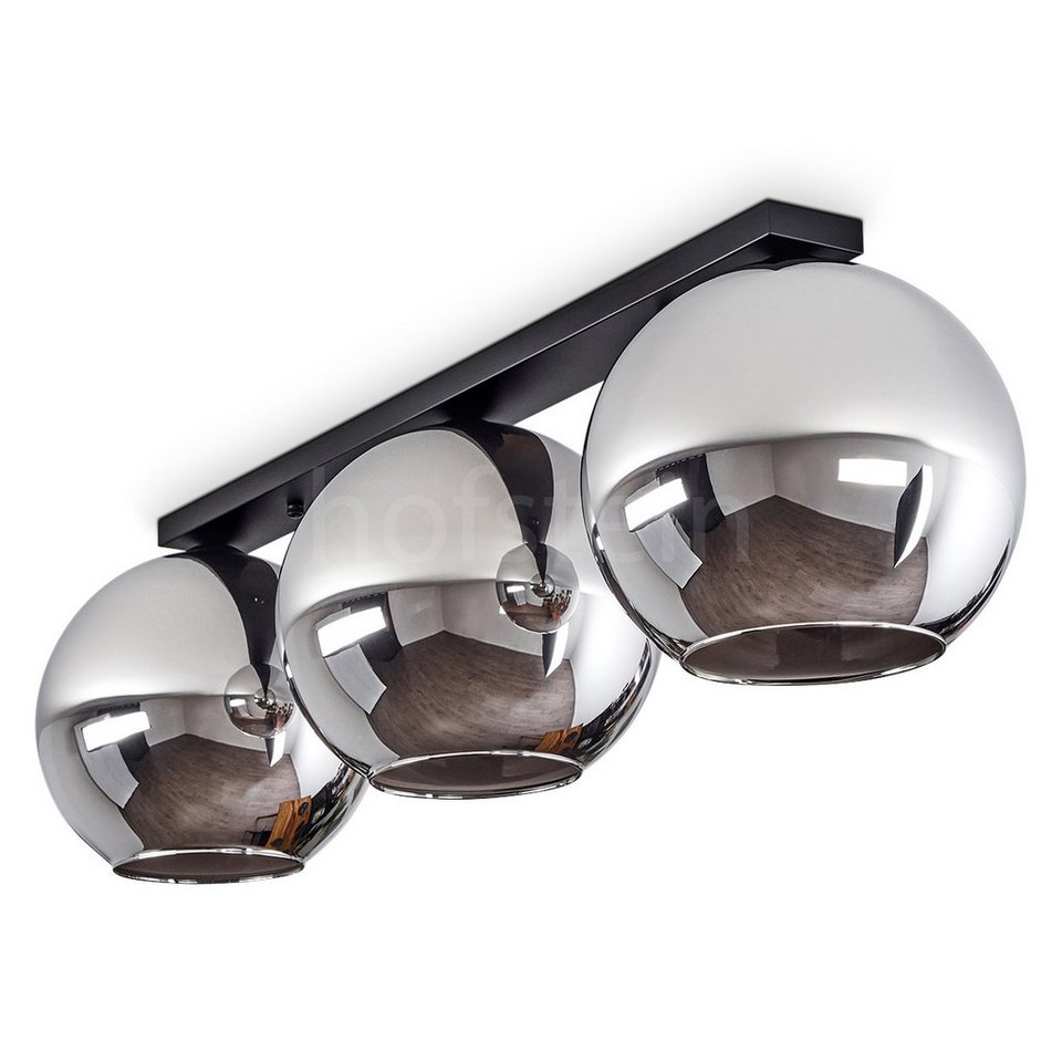 Hofstein Deckenleuchte Cesaro Moderne Deckenlampe Aus Metallglas In