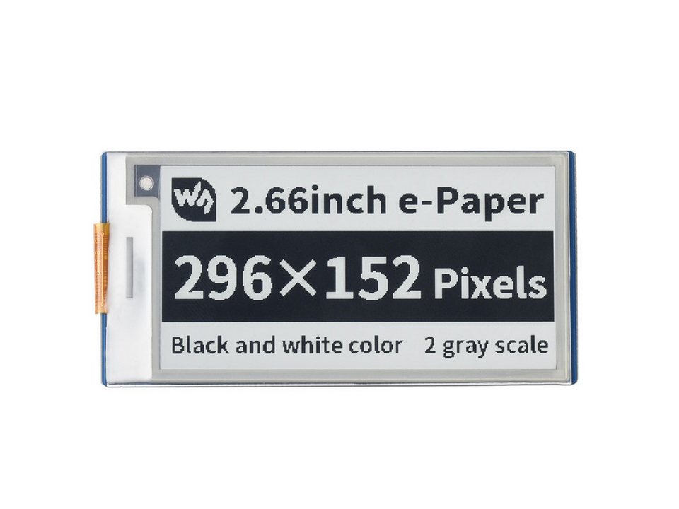 Waveshare 266 Zoll E Paper E Ink Display Modul Für Raspberry Pi Pico