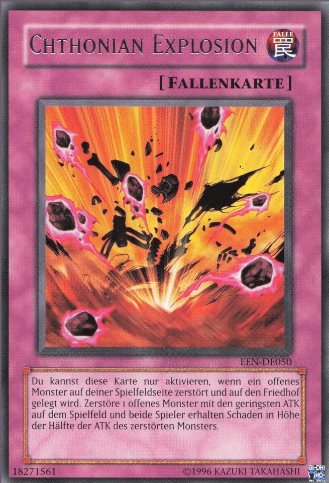 Recollectibles Sammelkarte Yugioh Karte Chthonian Explosion V 1 Yu