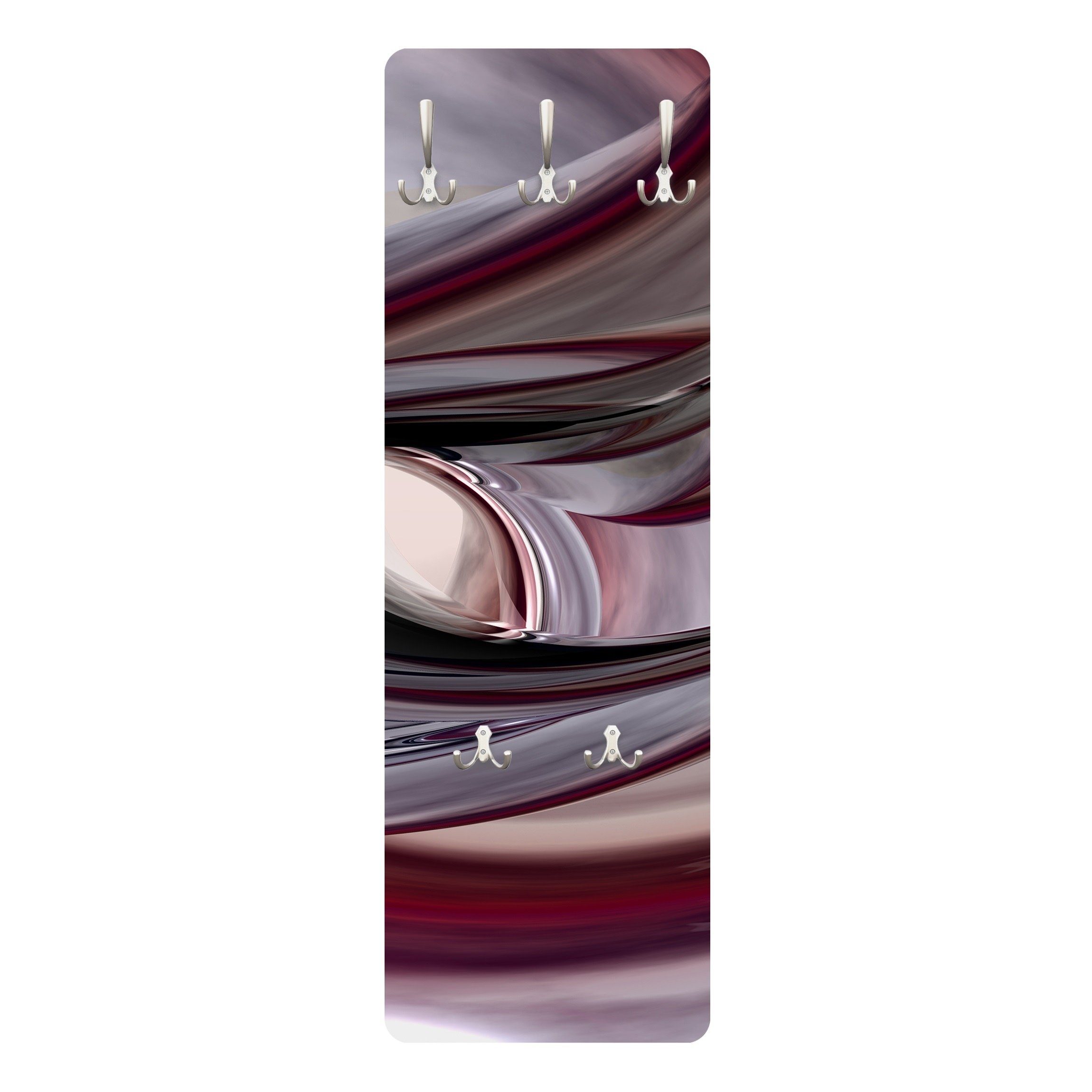 Bilderdepot24 Garderobenpaneel Violett 3d Optik Abstrakt Illusionary