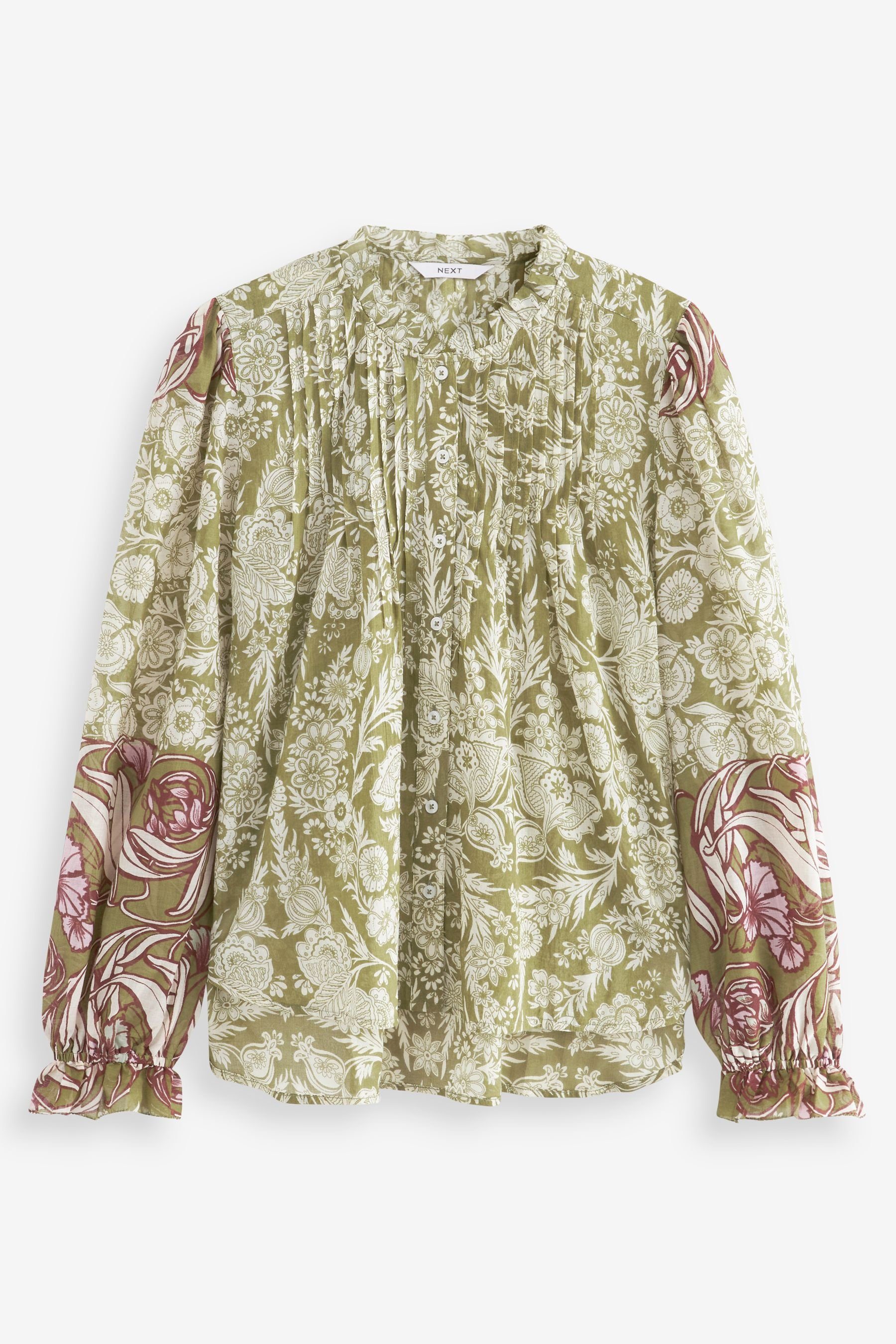 Next Langarmbluse Langärmelige Bluse Mit Rüschenausschnitt 1 Tlg