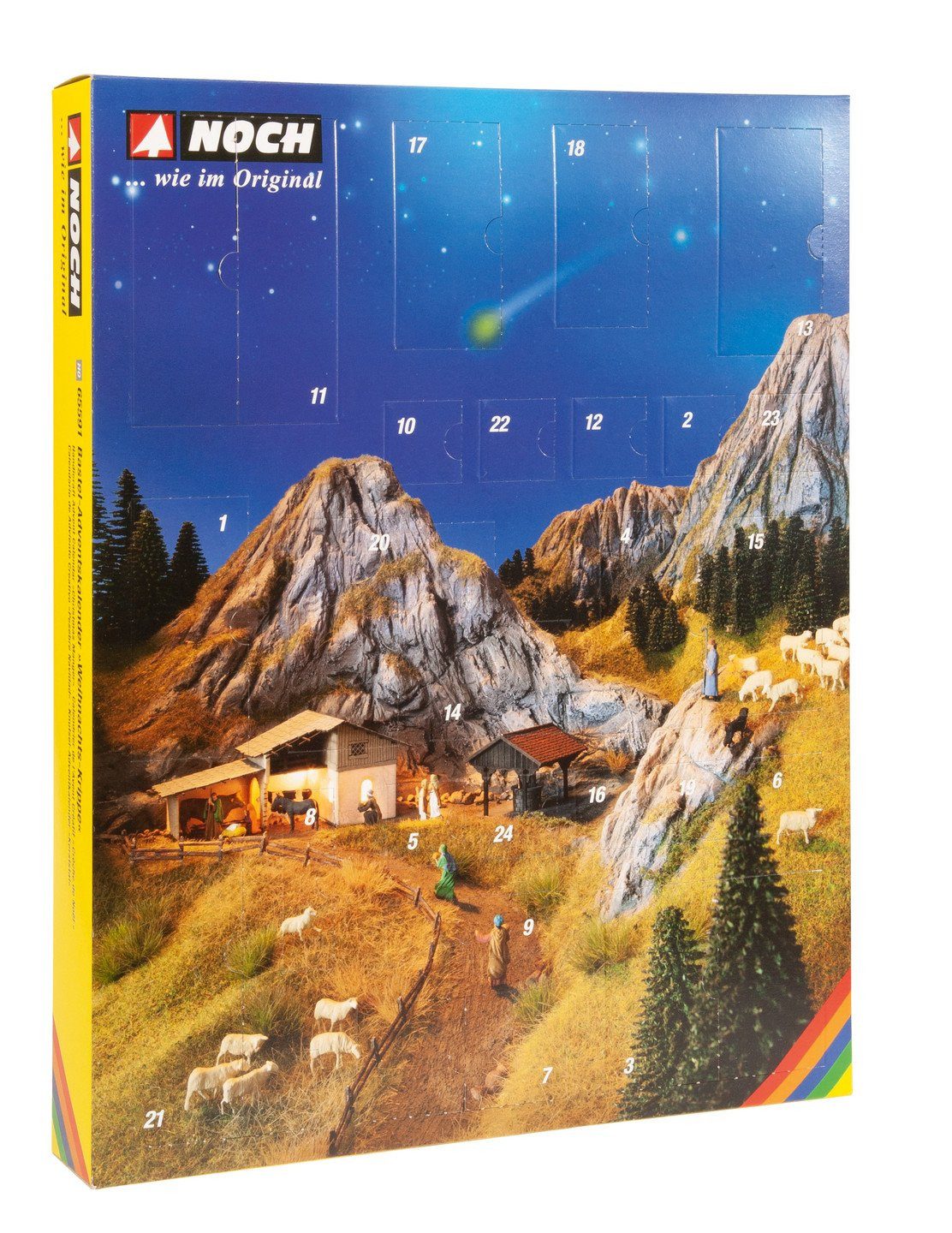 NOCH Krippen-Zubehör NOCH® Bastel-Adventskalender „Weihnachts-Krippe“