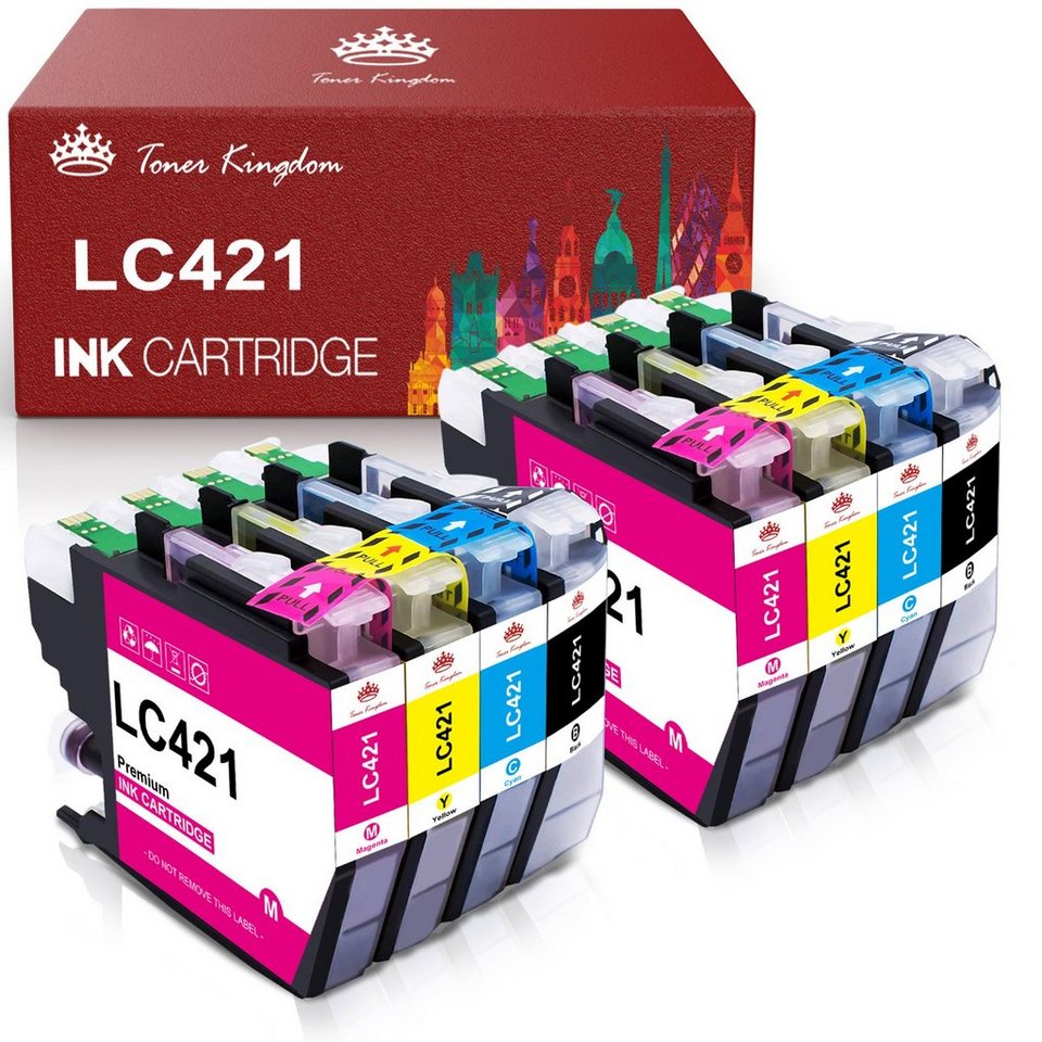ᐅ Toner Kingdom 8er Multipack ersetzt Brother LC421 LC 421XL ... ᐅ Toner Kingdom 8er Multipack ersetzt Brother LC421 LC 421XL ...