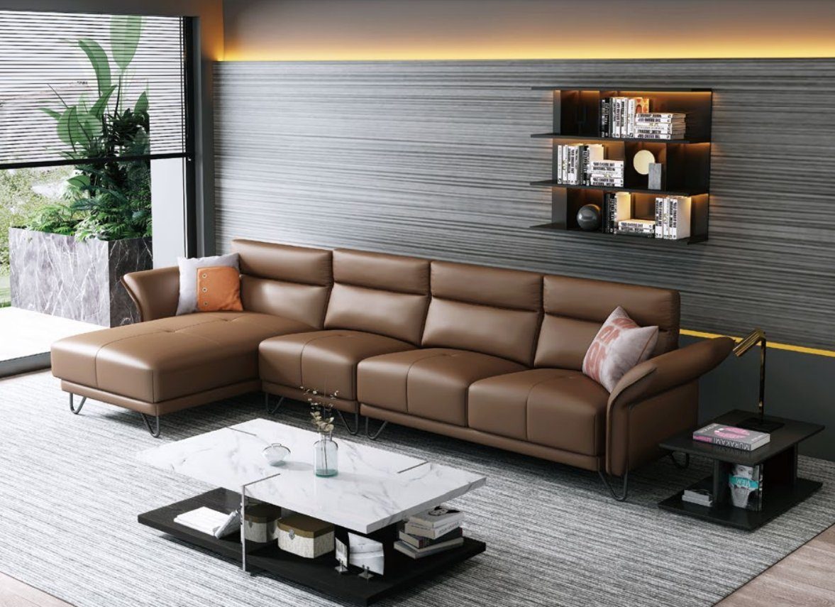 Jvmoebel Wohnzimmer Set Italienische Design Leder Sofa Stil Möbel