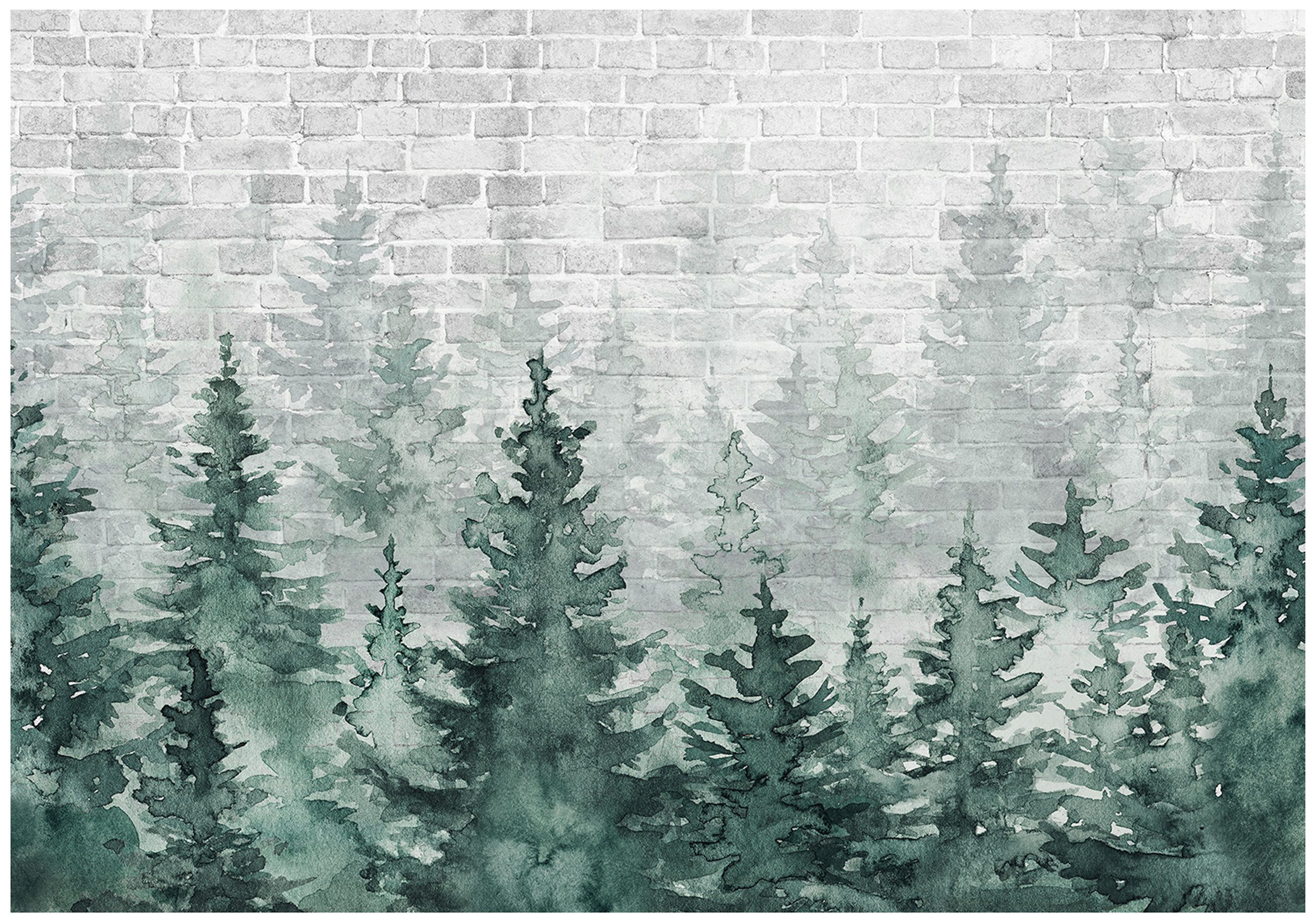 Wallarena Fototapete Vlies Aquarell Schlafzimmer, glatt, Aquarell, 200 ...