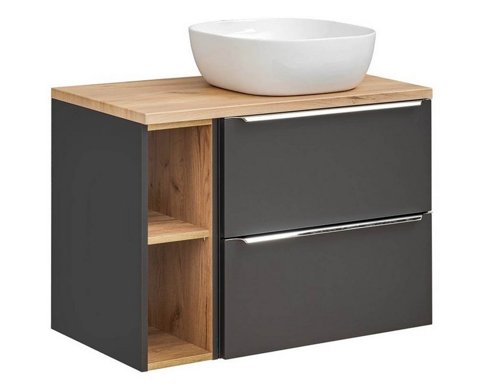 Einfachgutemoebel Waschtisch Set Badezimmer Waschplatz Capri 80cm