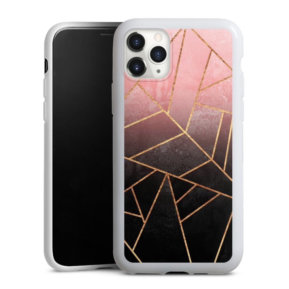 Deindesign Handyhülle Pink And Black Stone Gold Print Apple Iphone 11