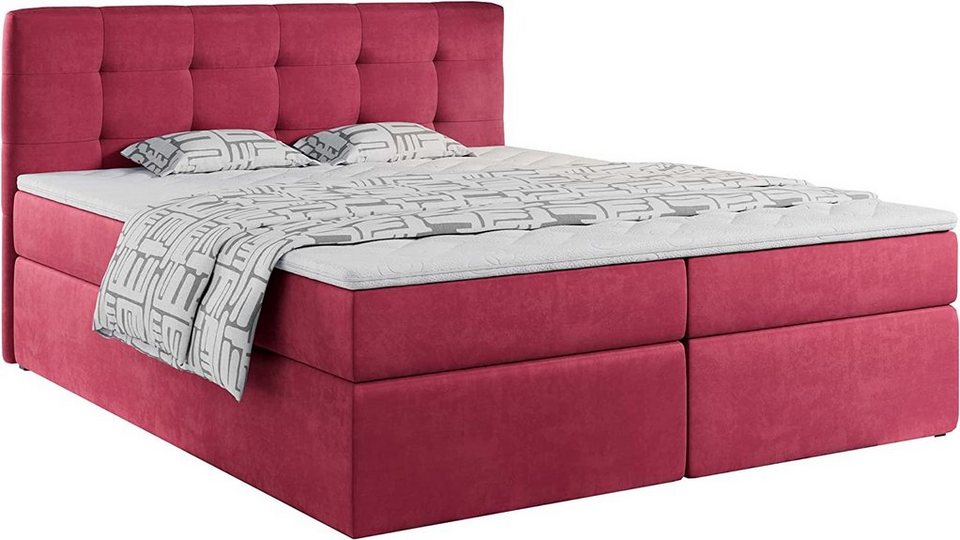 Mks MÖbel Boxspringbett Centos Doppelbett Mit Multipocket Matratze