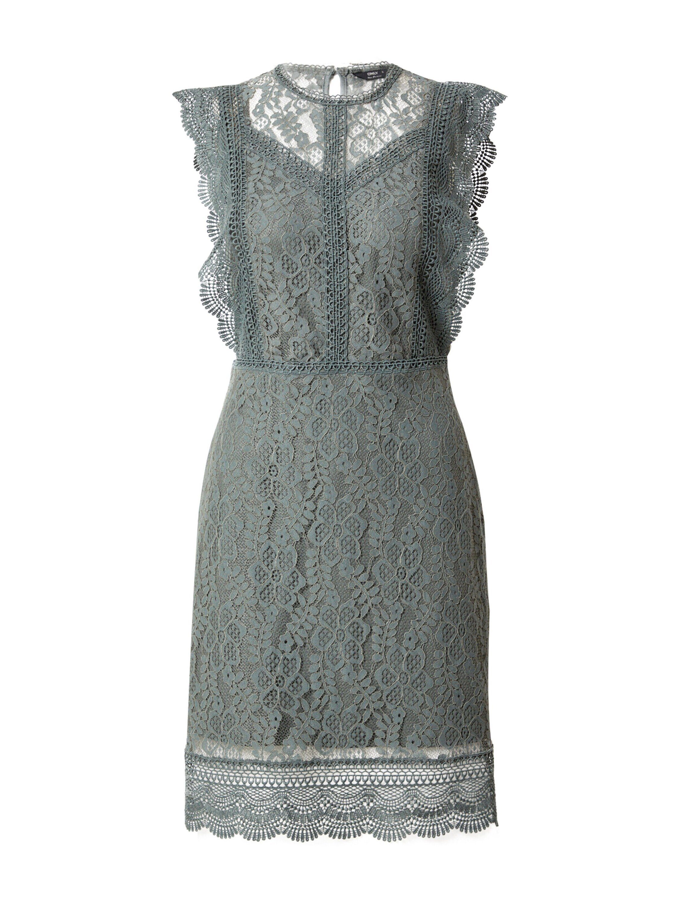 ONLY Cocktailkleid New Karo (1-tlg) Spitze, Leicht transparent