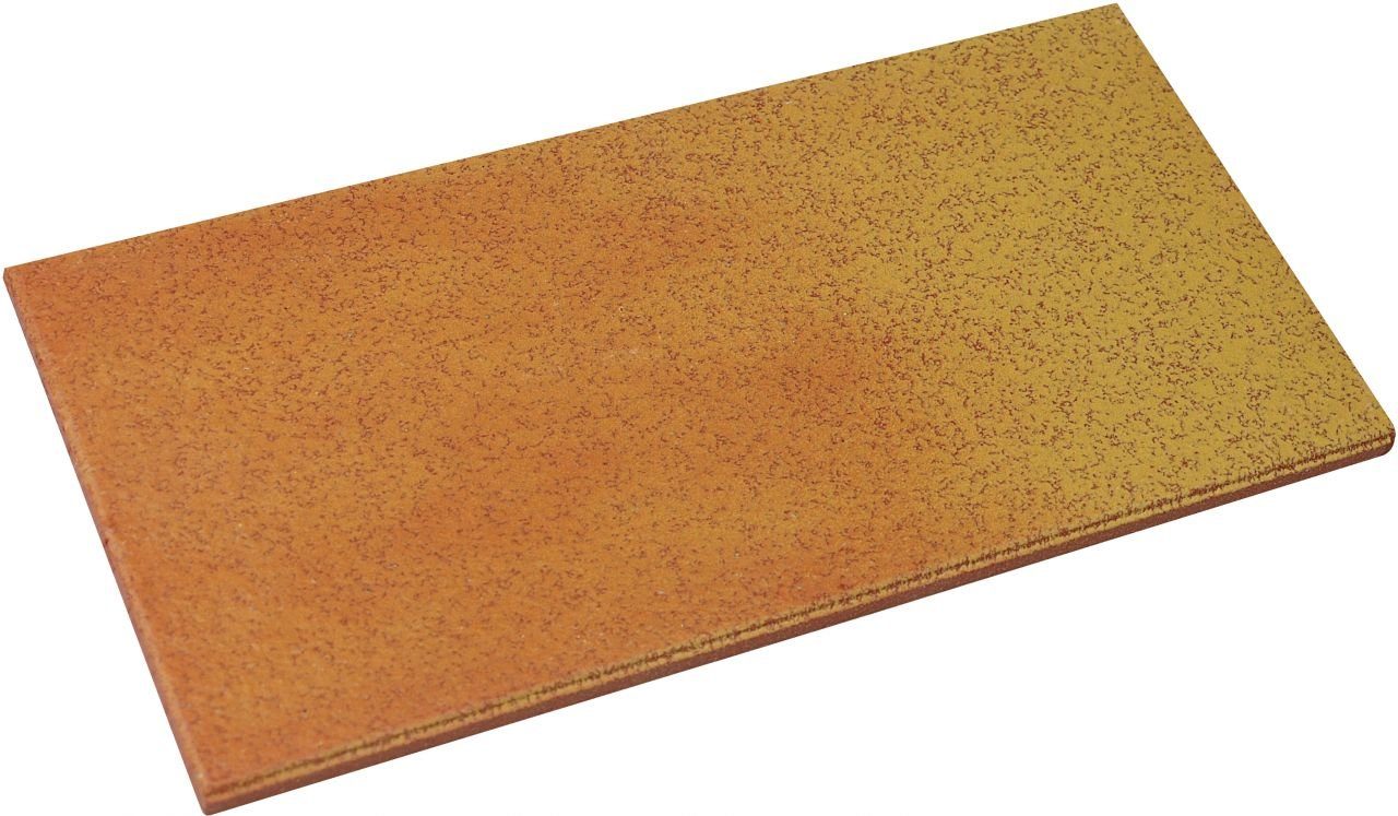 Ammonit Keramik Steinzeug Bodenfliese Spaltplatte 24 x 11,5 cm herbstfarben, Rot