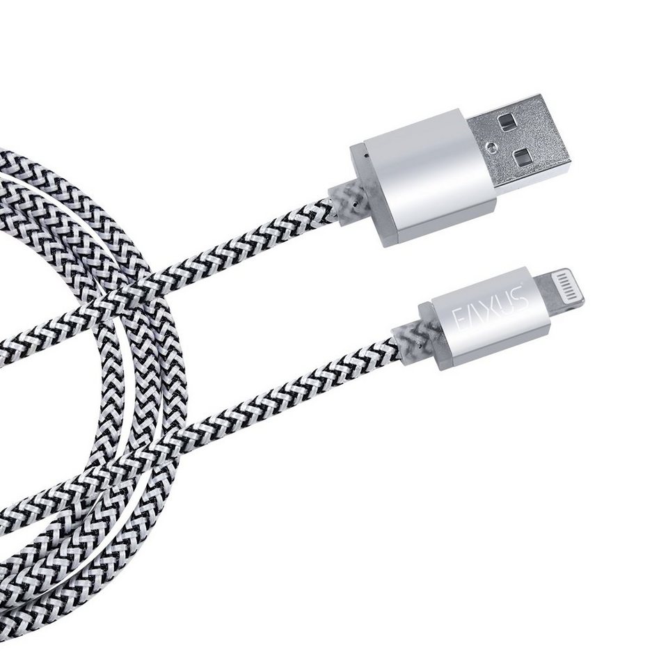 EAXUS USB 3-poliges Ladekabel mit Anti-Bruch - Gold/Silber 1m/3m USB ... EAXUS USB 3-poliges Ladekabel mit Anti-Bruch - Gold/Silber 1m/3m USB ...