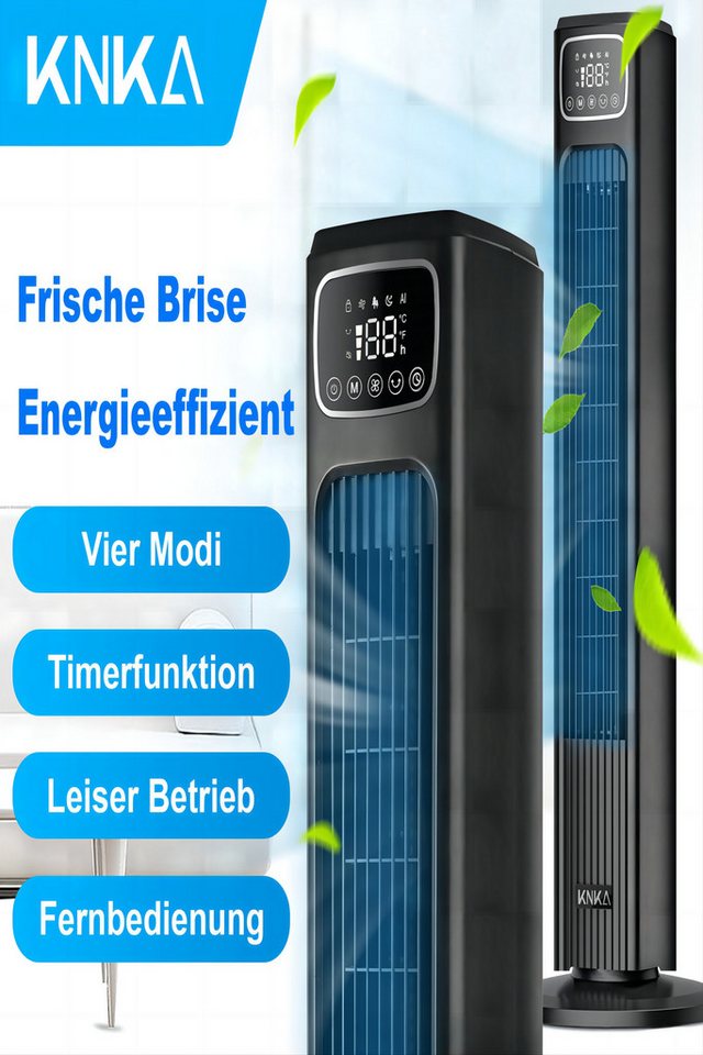 Knka Standventilator Ventilator Leise Fernbedienung Timer