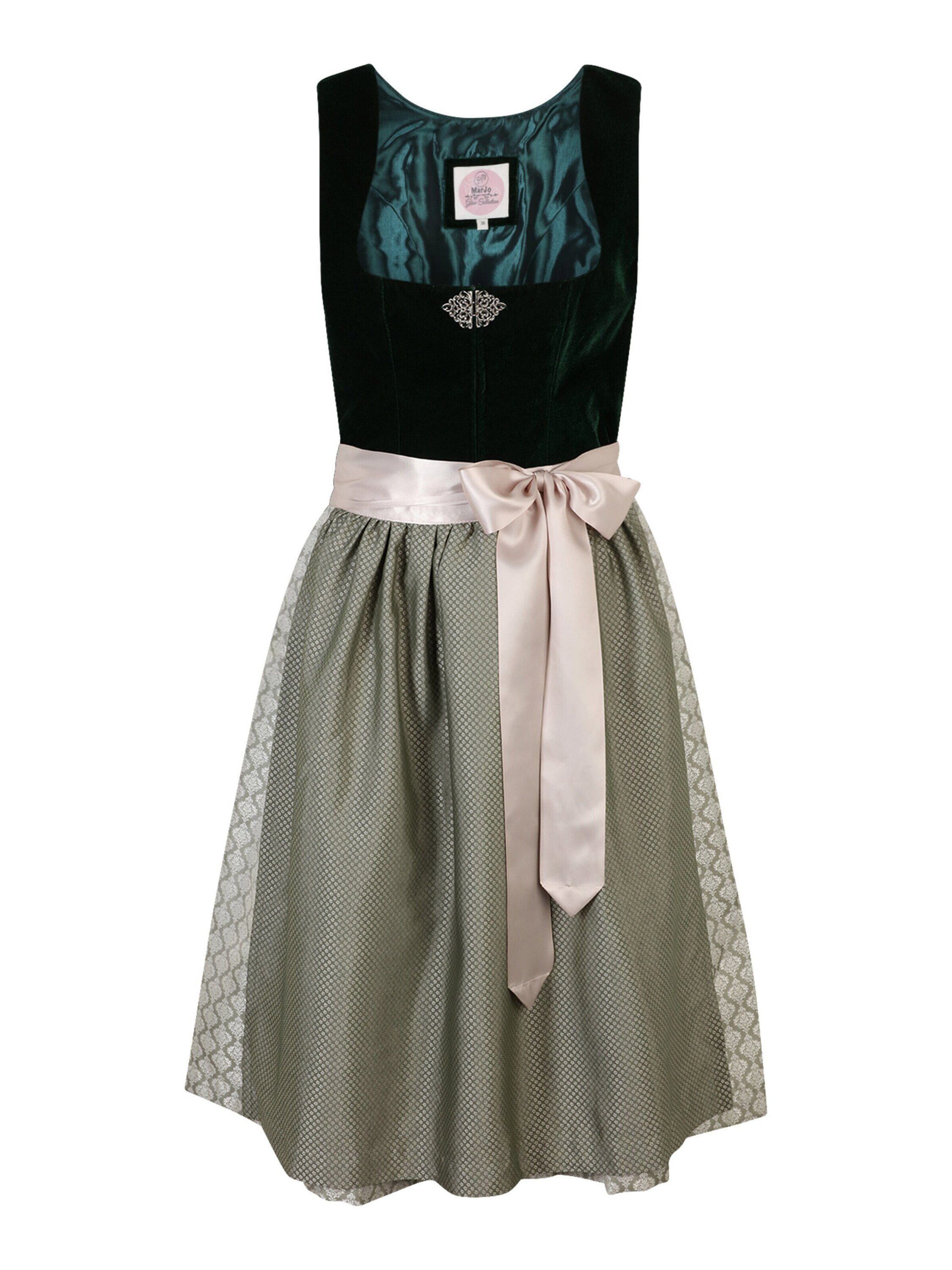MarJo Dirndl Cher (1-tlg) Drapiert/gerafft, Abgesteppter Saum/Kante
