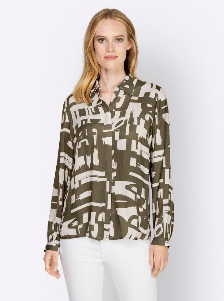 Heine Klassische Bluse Druckbluse Toller Druck