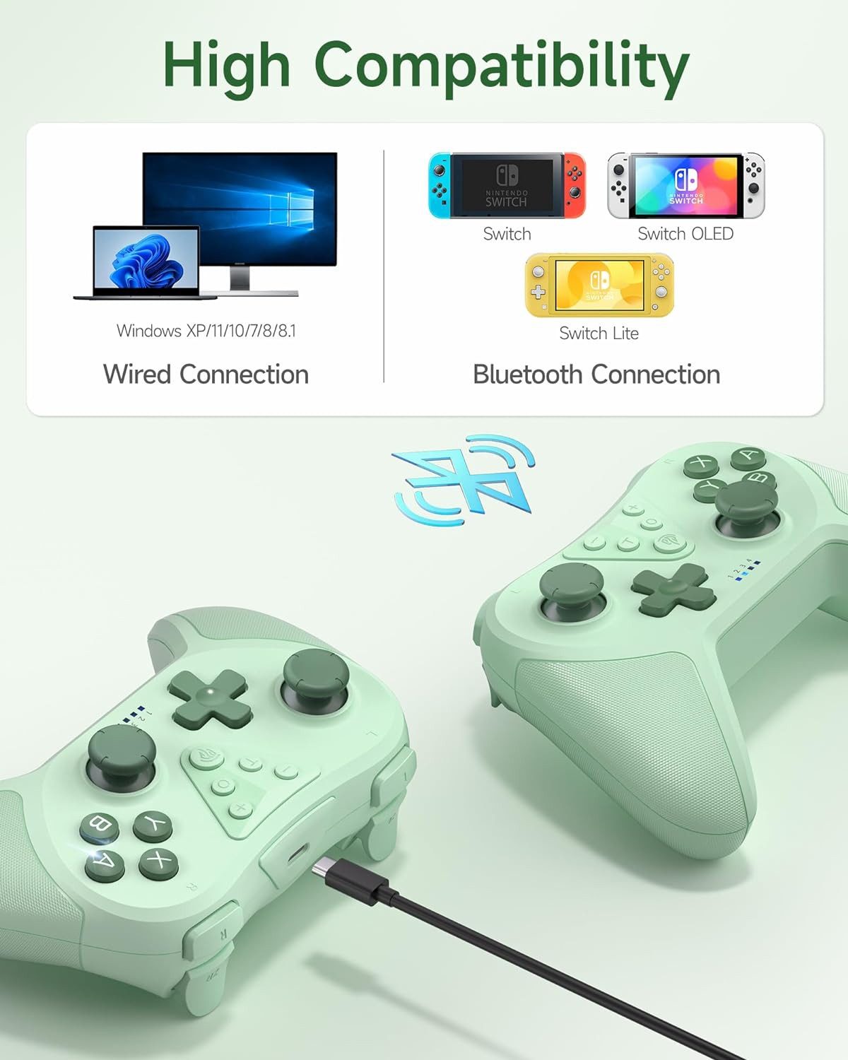 EasySMX Wireless Controller Switch, Bluetooth Controller, Switch Gamepad