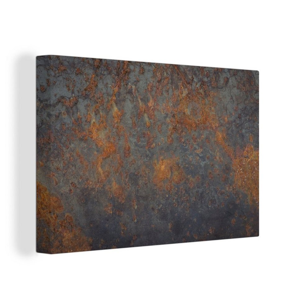 Onemillioncanvasses® Leinwandbild Eisen Mit Rostiger Struktur 1 St