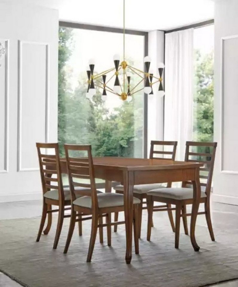 Jvmoebel Esszimmer Set Komplett Set Esstisch 4x Stühle Esszimmer