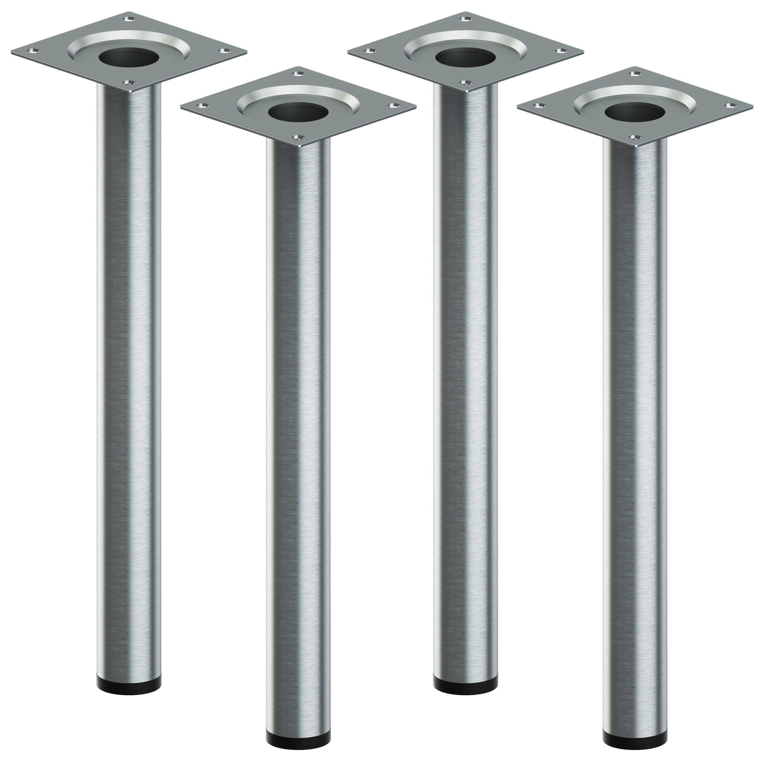 ib style Tischbein »4er Set Tischbein Ø 30 mm 10 cm weiß ...