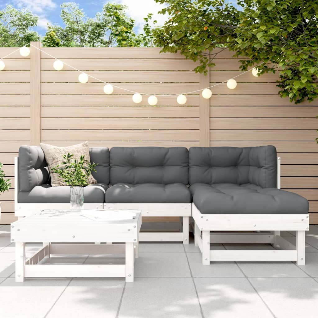 Garten Lounge Set Weiss