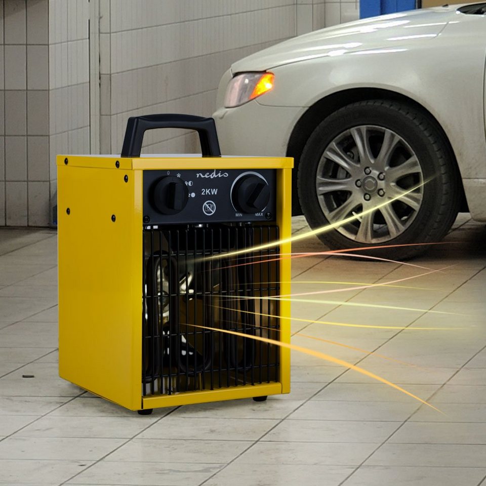 Nedis Heizlüfter Nedis Industrie Heizlüfter Elektroheizer 10002000 W