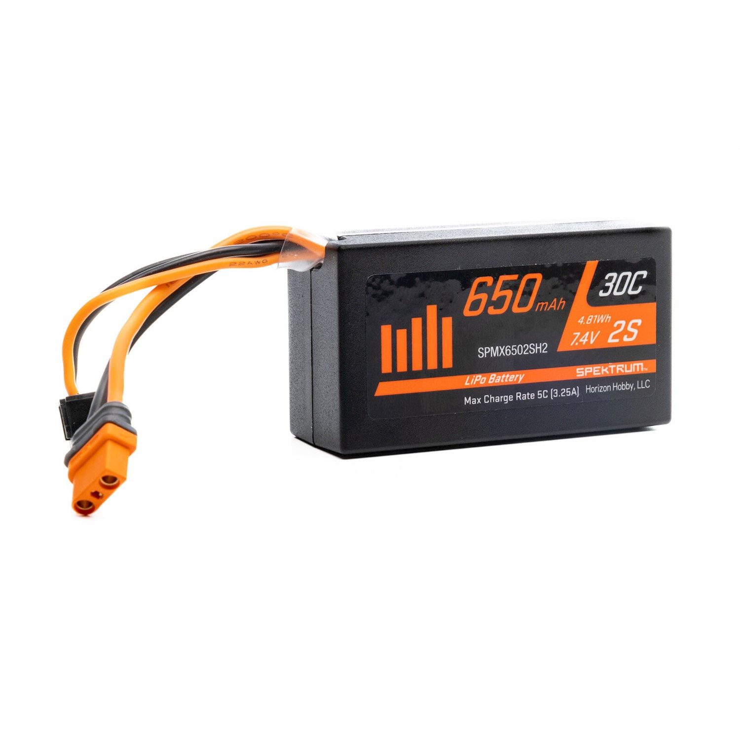Spektrum Spektrum Lipo Akku 7,4V 650mAh 2S 30C Mini IC2 RC-Fernsteuerung