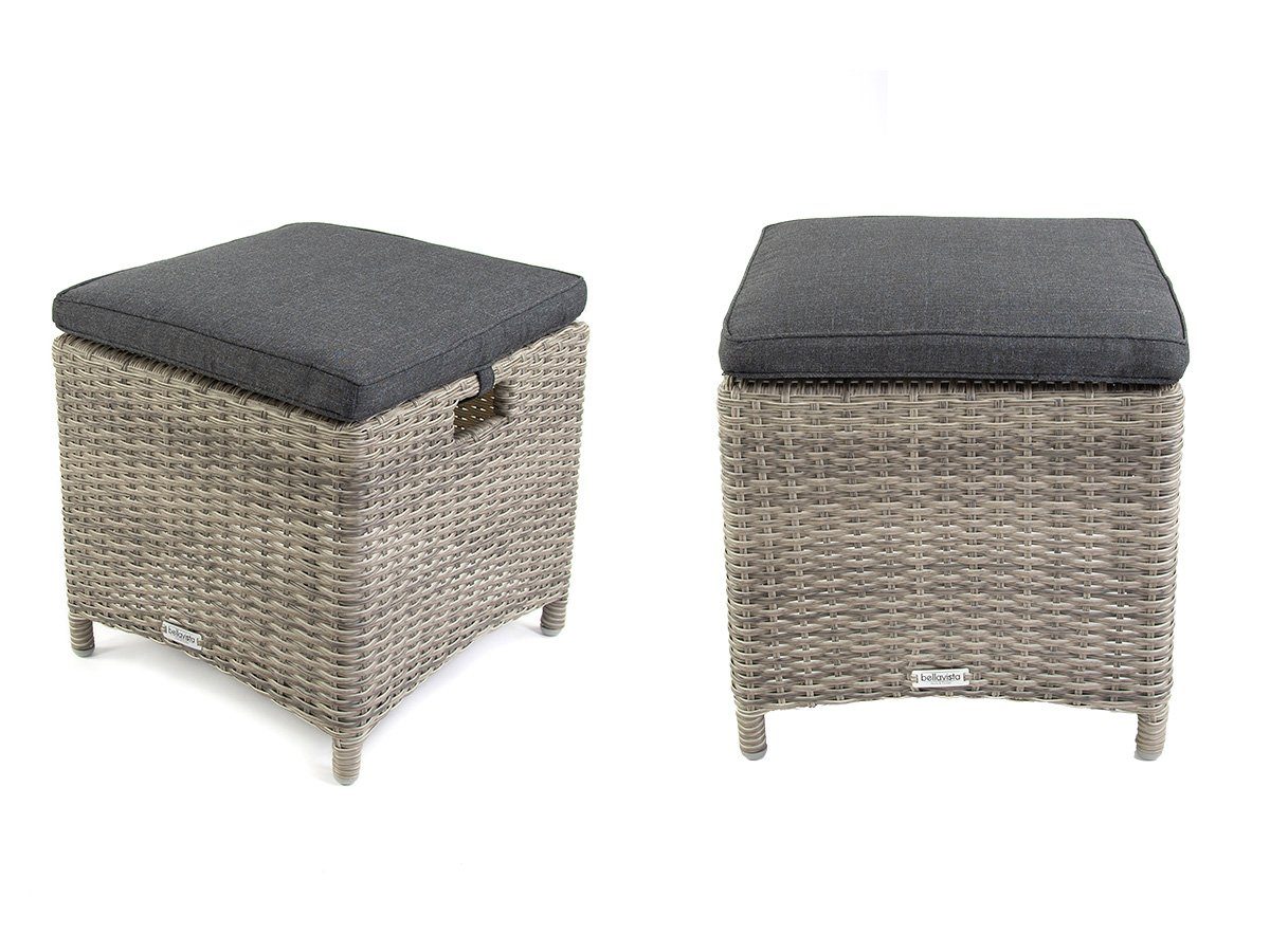bellavista - Home&Garden® Gartenlounge-Hocker Hocker Rho 2er Set (Set, 2 St), 2-teiliges ...