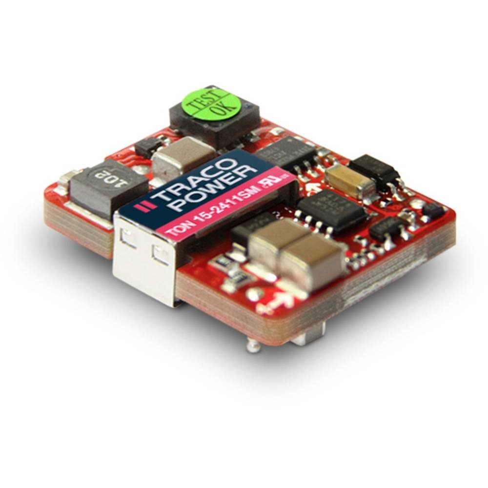 TracoPower Spannungswandler DC/DC-Wandler, TON 15-Serie