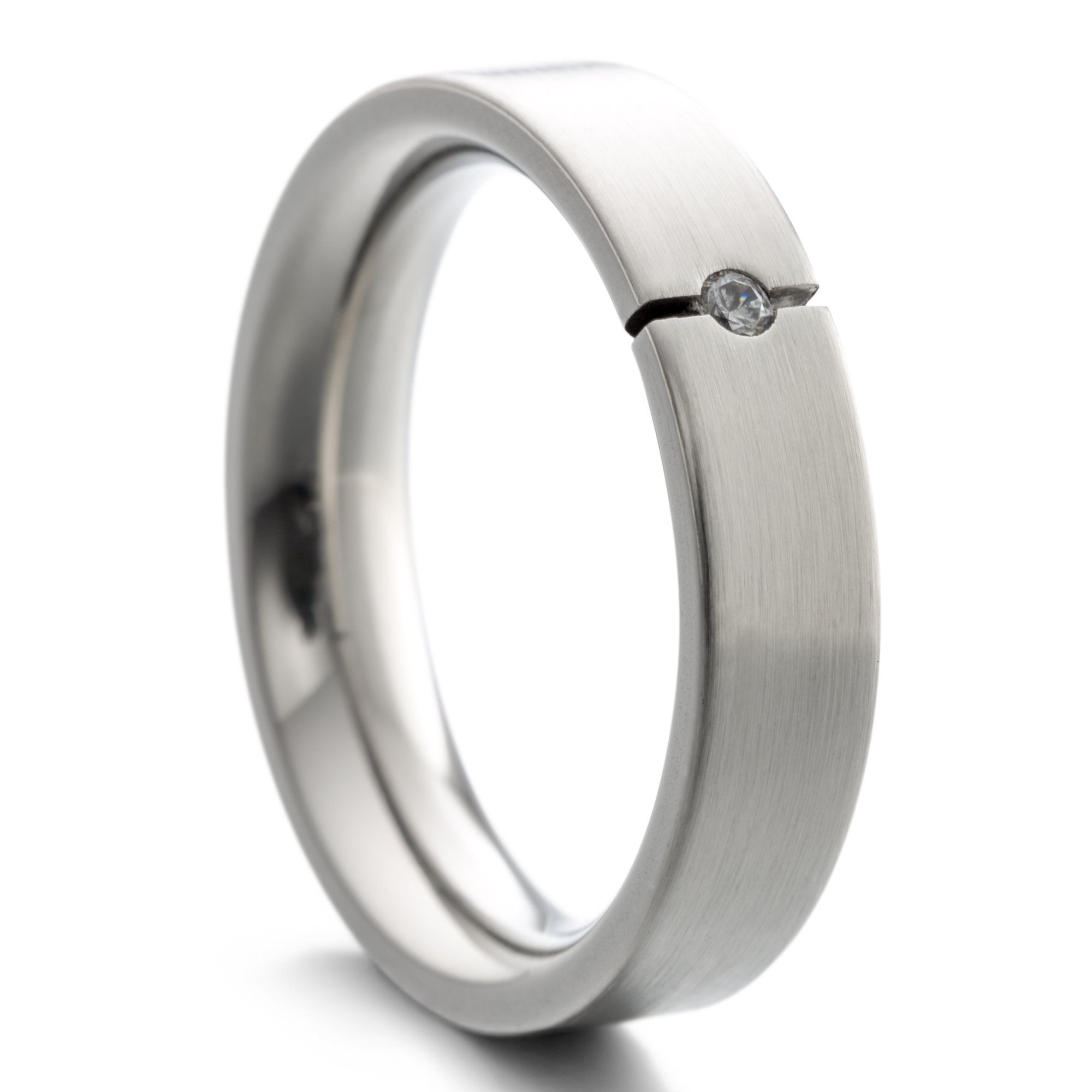 Heideman Fingerring Paari Mit Stein Strichmatt 1 Tlg Damenring Für