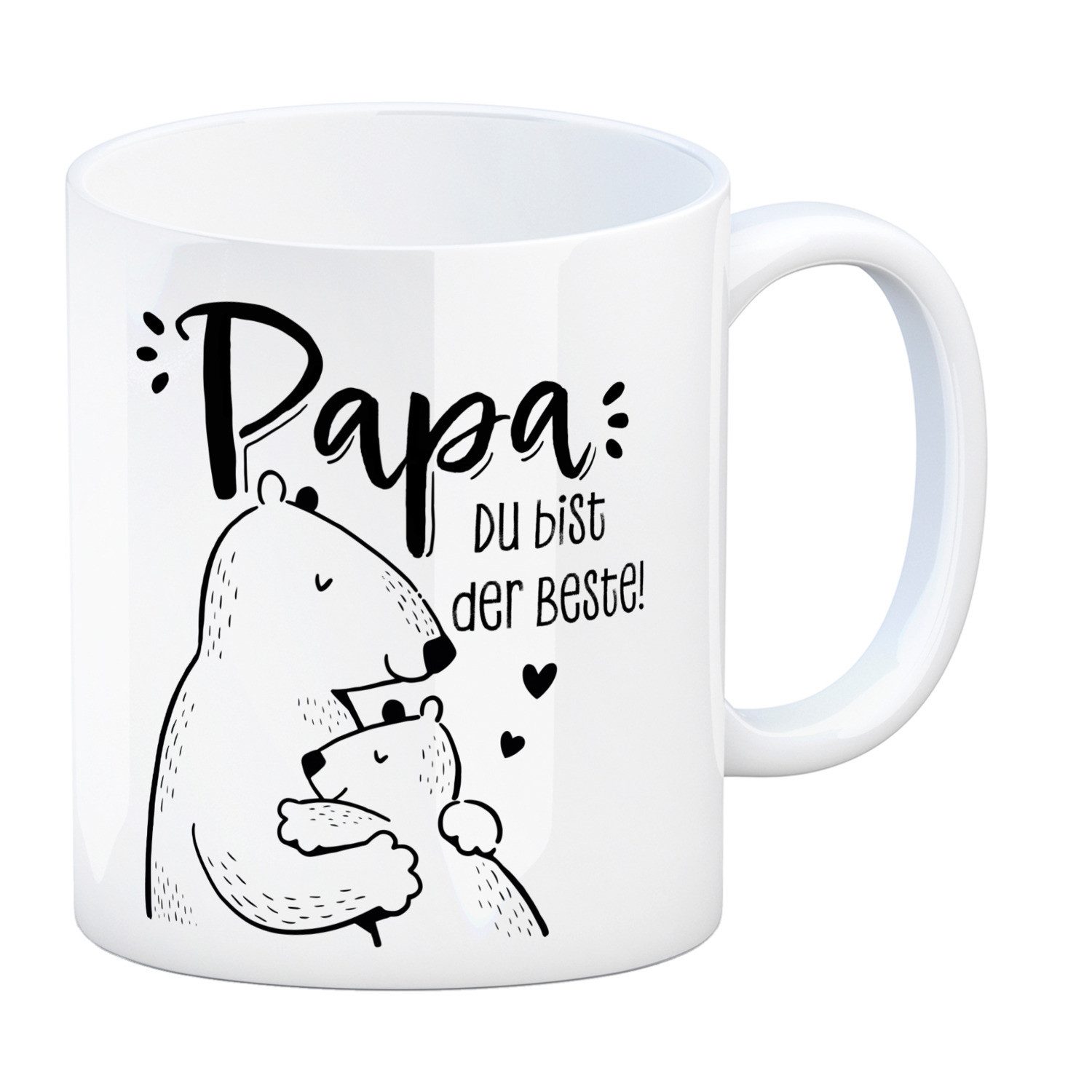 Speecheese Tasse Papa Bär Geschenk Geburtstag Kaffeebecher Mit Spruch