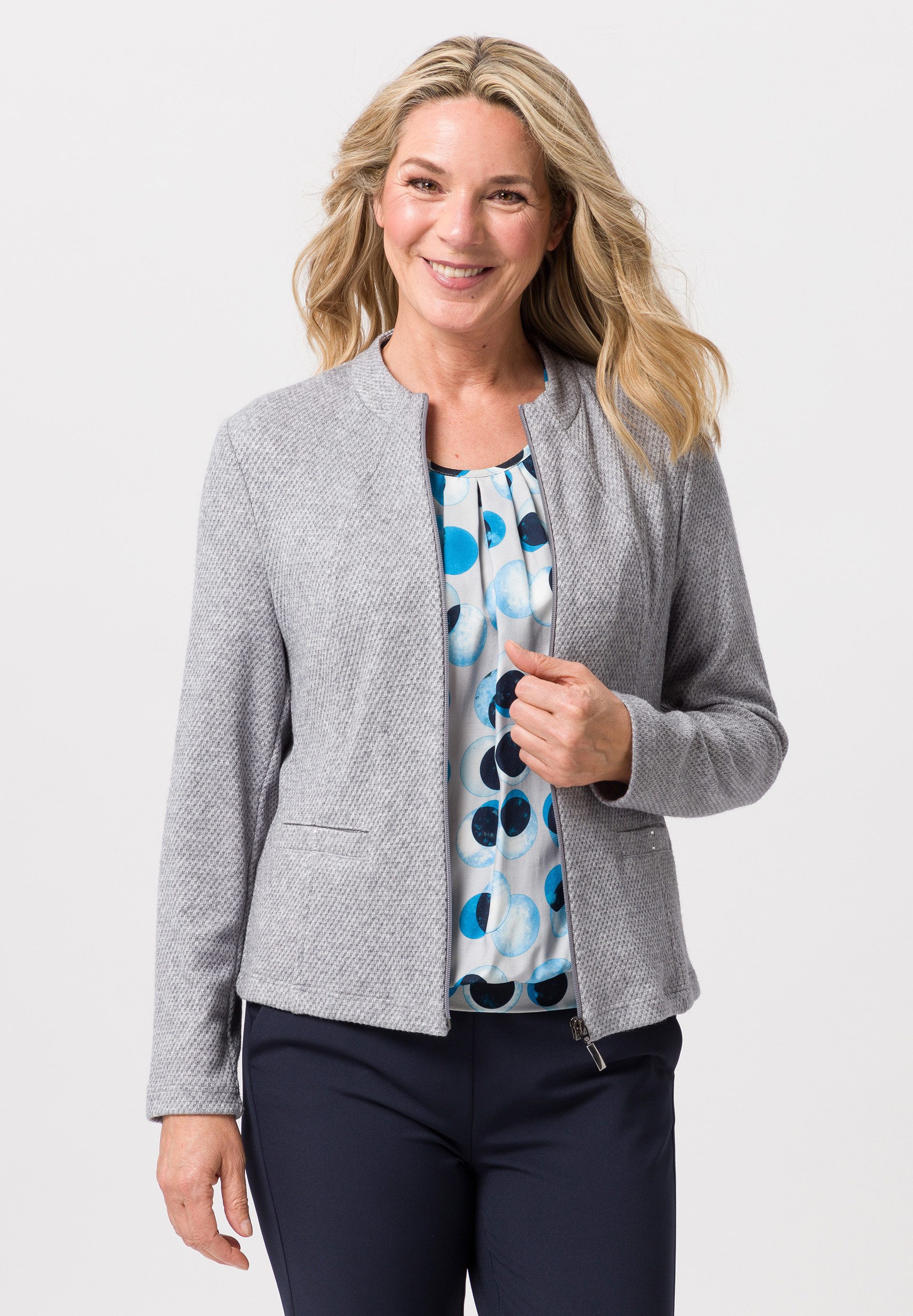 FRANK WALDER Strickjacke in schmeichelnder Passform, Modern und ...
