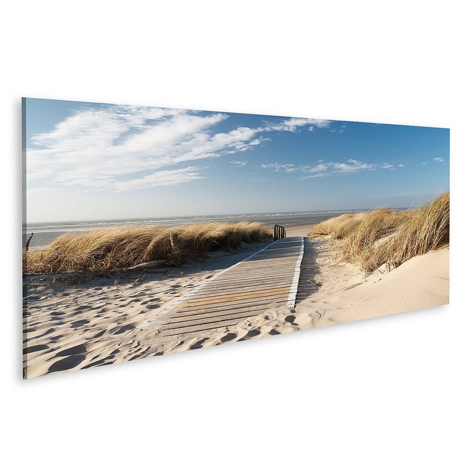 islandburner Leinwandbild »Bild auf Leinwand Weg zum Strand auf ... islandburner Leinwandbild »Bild auf Leinwand Weg zum Strand auf ...