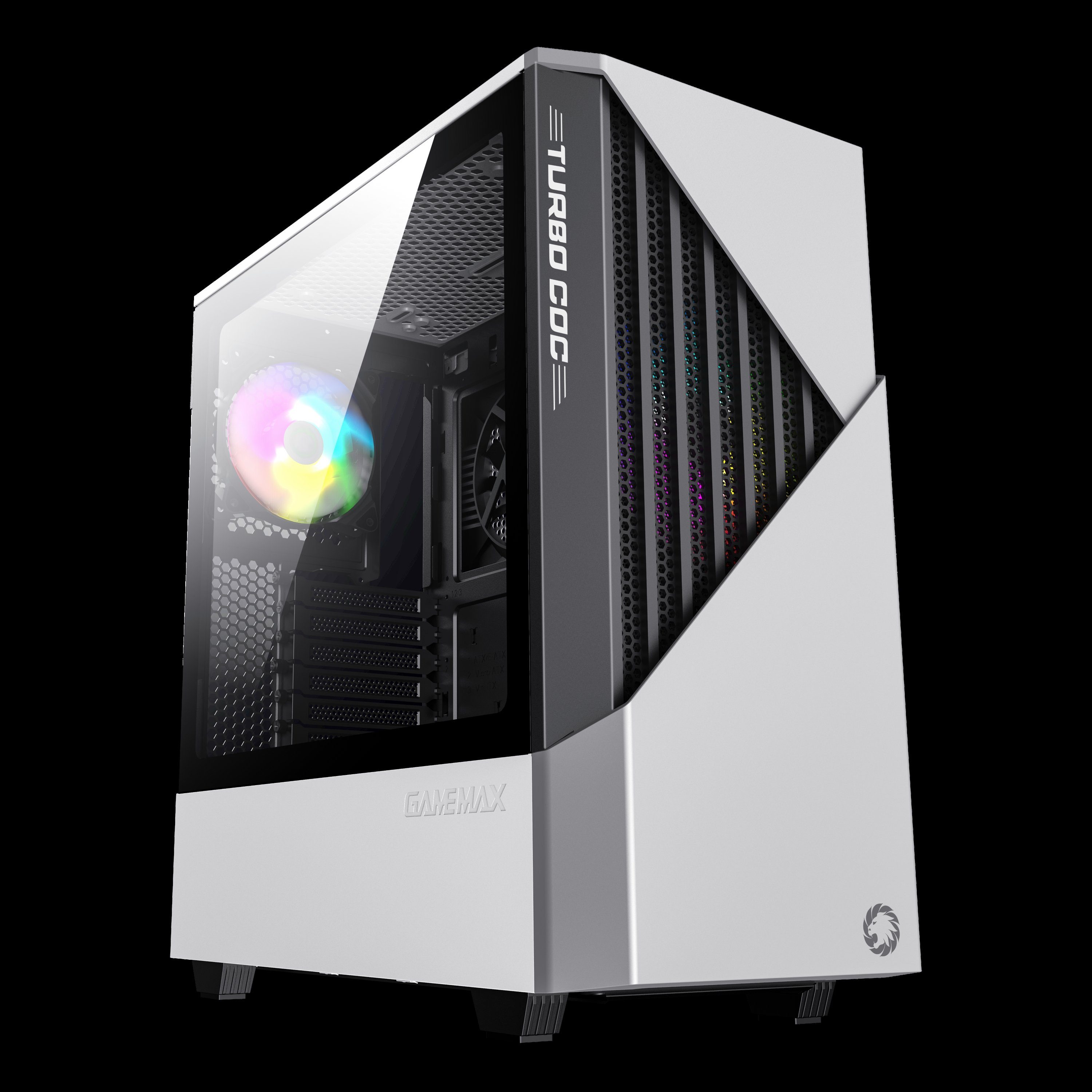 GAMEMAX Gaming-Gehäuse Contac COC WB Midi-Tower 2xUSB3.0, HD-Audio, ATX ...