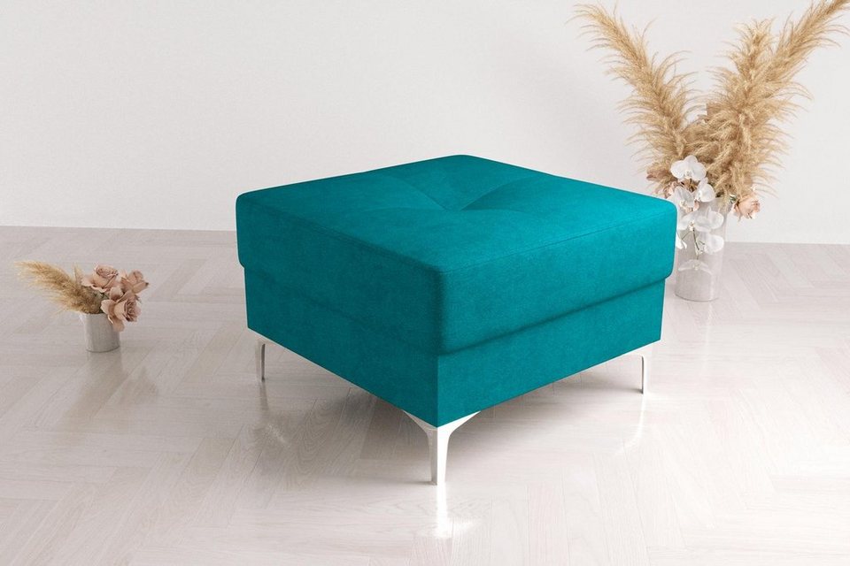 Jvmoebel Hocker Hocker Textil Neu Modern Weiß Klein Design Stoff