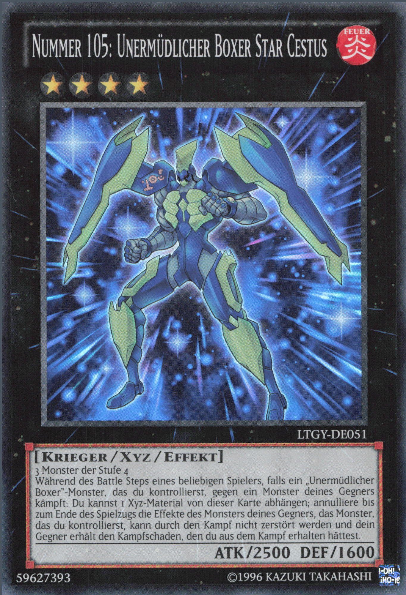 Recollectibles Sammelkarte Yugioh Karte Nummer 105 Unermüdlicher Boxer