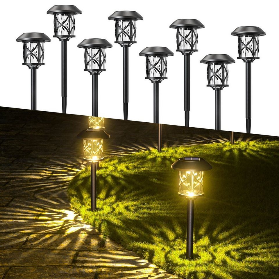 Elegear Led Solarleuchte Avoalre Led Solar Lichterkette Warmweiß